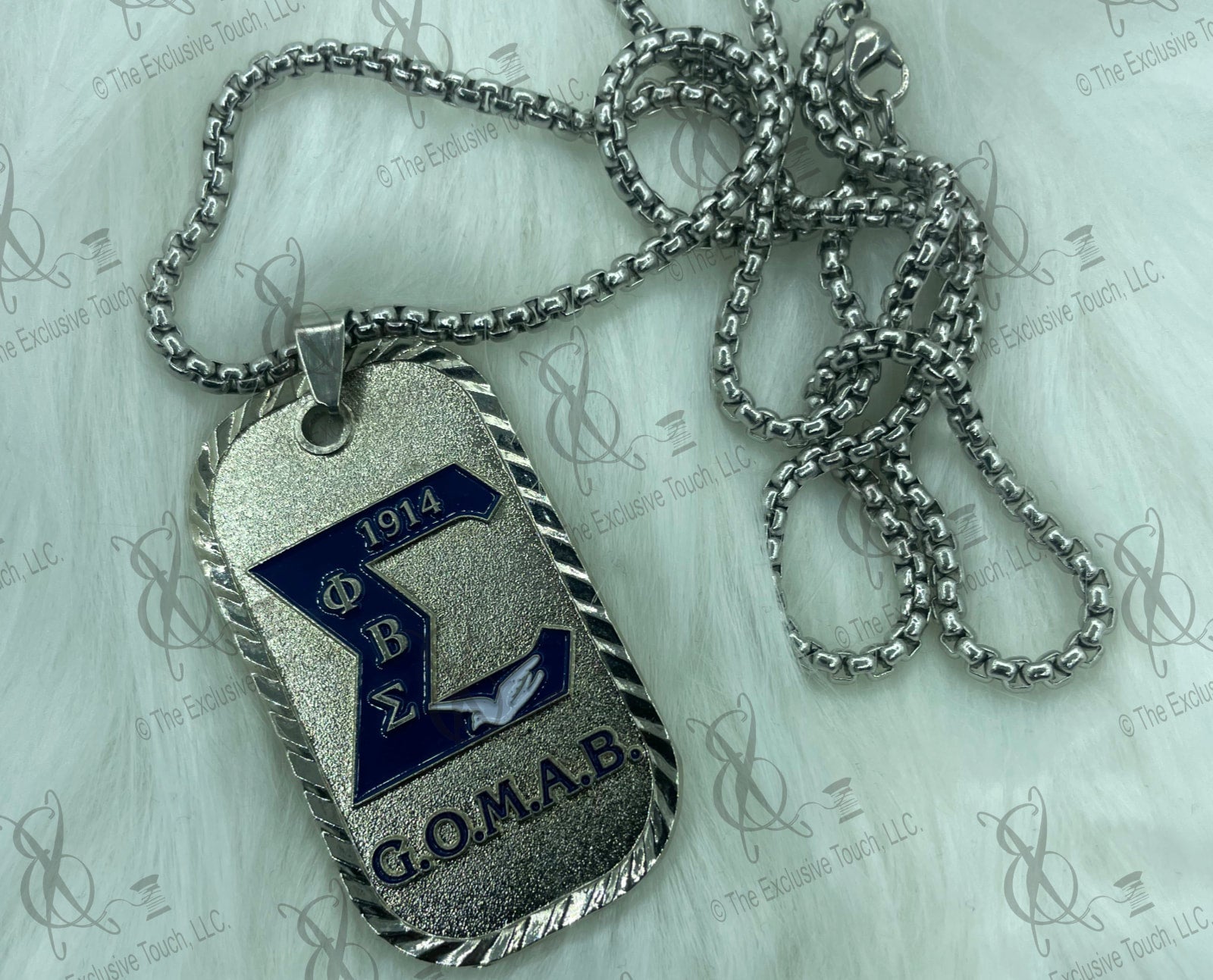 Sigma Dog Tag with Symbols | The Exclusive Touch, LLC.